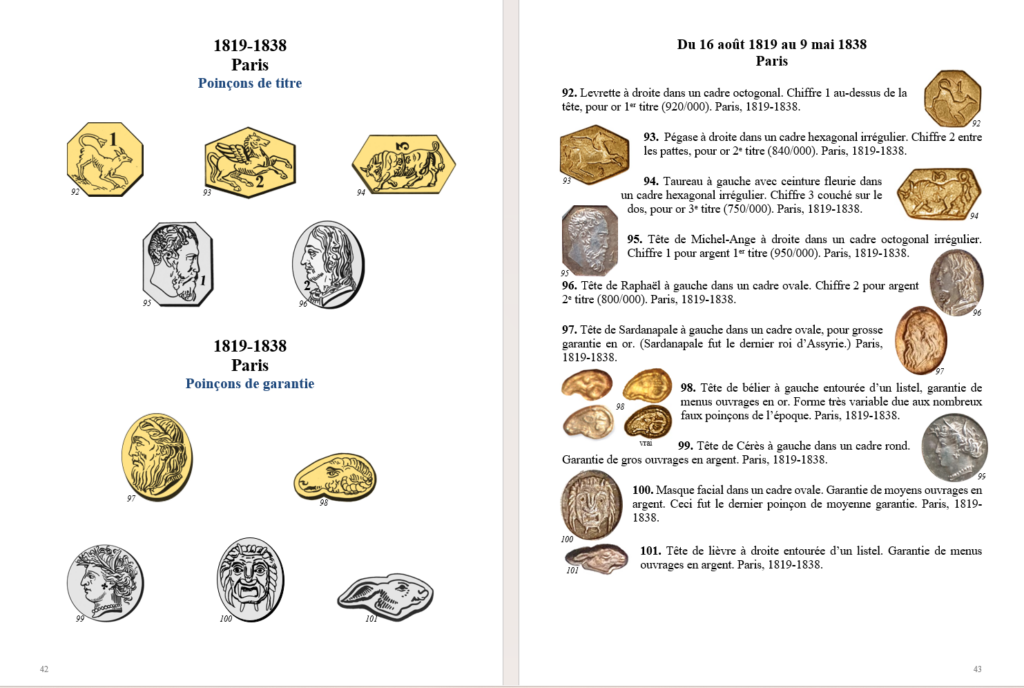 Book Les Poinçons Français des Métaux Précieux de 1789 à nos jours ...